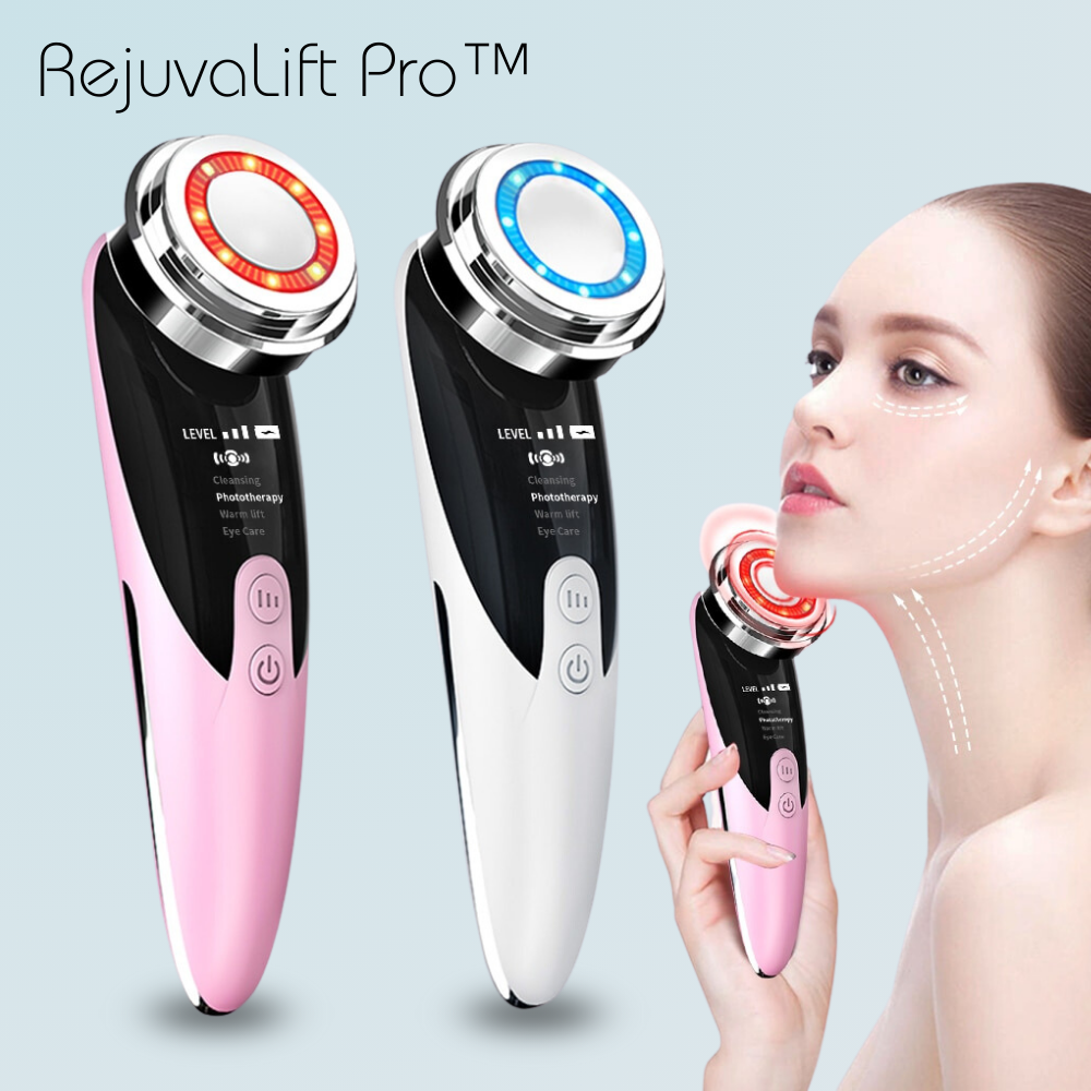 RejuvaLift Pro LED Skin Rejuvenator - 5-in-1 Facial Care System ...