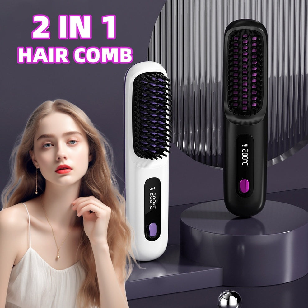 Wireless Hair Comb & Straightener – Sallye Shop