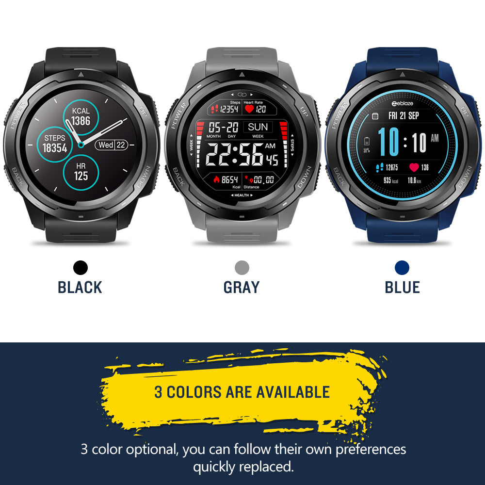 Zeblaze AMBIANCE 5 Full Round Screen Smart Watch With Heart Rate Senso ...