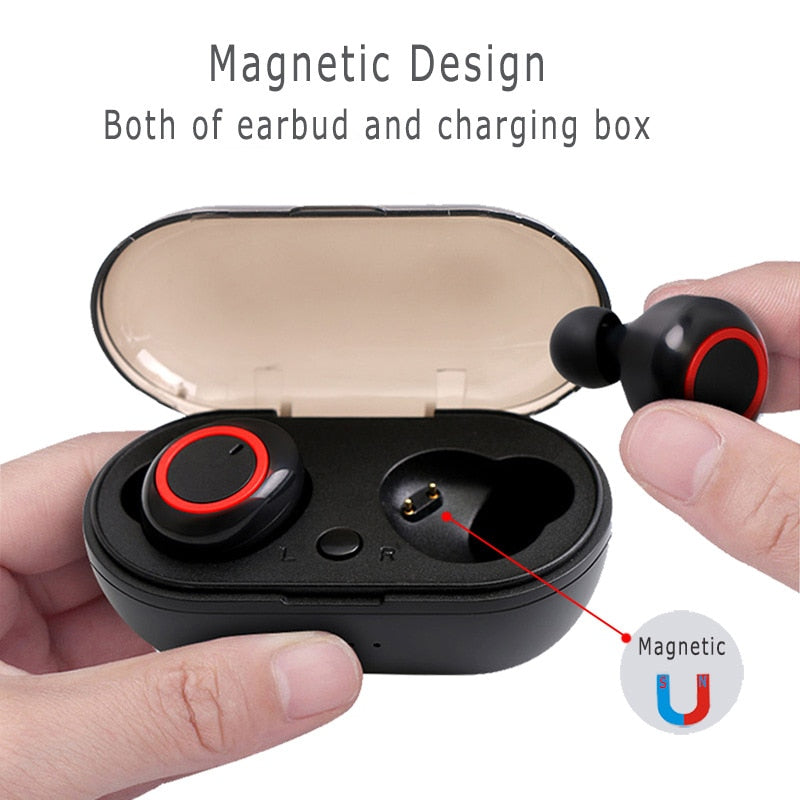 Y50 TWS Bluetooth 5.0 IPX7 Waterproof Earbuds With Deep Bass – Sallye Shop